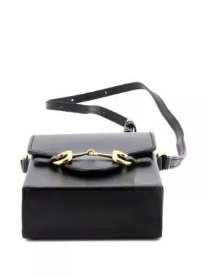 Gucci Horsebit 1955 Leather Mini Crossbody Bag - Black