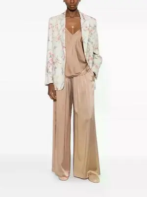 FORTE_FORTE Floral Single-button Blazer - Neutrals