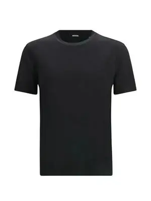 Zegna Crewneck Logo T-shirt - Black