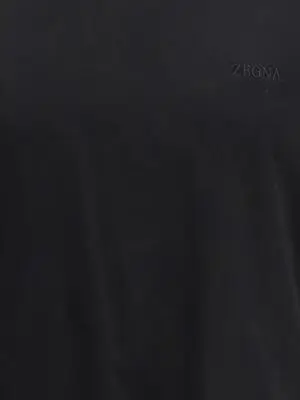 Zegna Crewneck Logo T-shirt - Black
