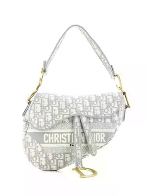 Dior Saddle Handbag Oblique Canvas Medium