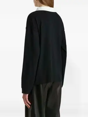 Khaite Faithful Silk Polo Top