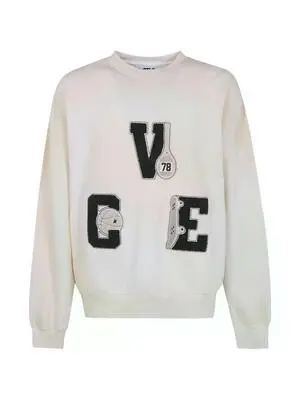 GOLDEN GOOSE Appliquéd Sweatshirt - Neutrals