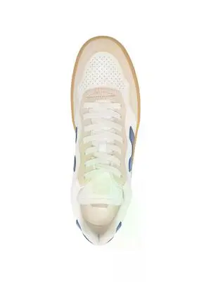 VEJA V-90 O.t. Panelled Leather Sneakers - Neutrals