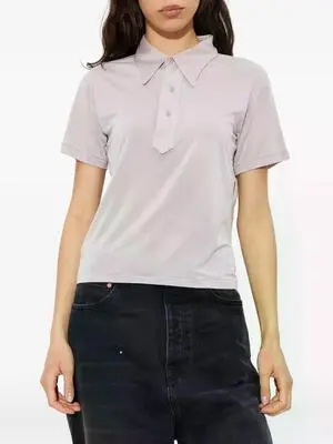 MAISON MARGIELA Buttoned Polo Top - Grey