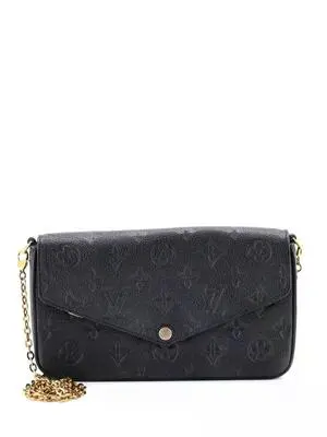 LOUIS VUITTON Felicie Pochette Monogram Empreinte Leather Crossbody Bag