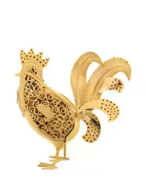 Dolce & Gabbana Embellished Rooster Brooch
