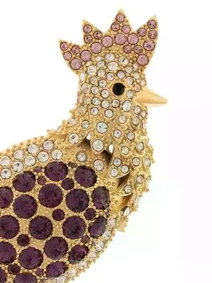 Dolce & Gabbana Embellished Rooster Brooch