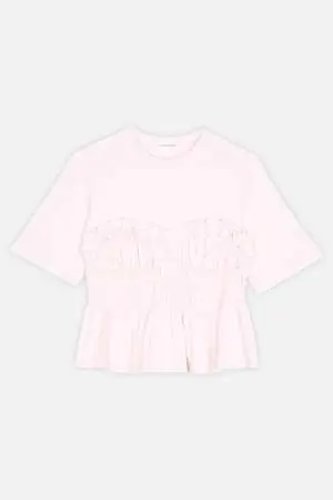 Cecilie Bahnsen Vilde Jersey T-shirt - Rose