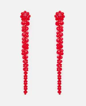 Simone Rocha Drip Earrings - Red