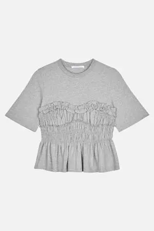 Cecilie Bahnsen Vilde Jersey T-shirt - Grey