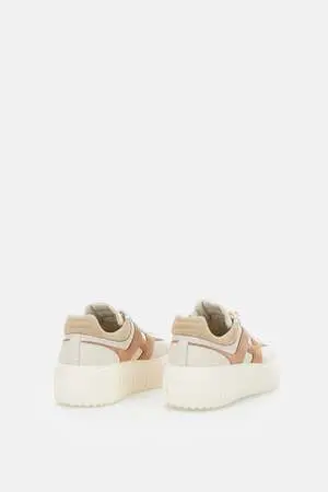Hogan H-stripes Laced H Split Sneakers - Beige