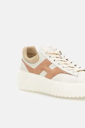 Hogan H-stripes Laced H Split Sneakers - Beige