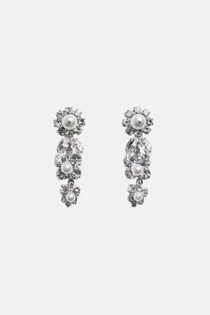 Simone Rocha Daisy Cluster Earrings Argento