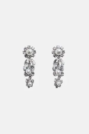 Simone Rocha Daisy Cluster Earrings - Silver