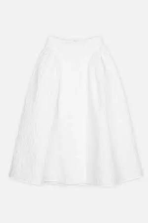 Cecilie Bahnsen Fabiola Margueritte Cloqué Skirt - White