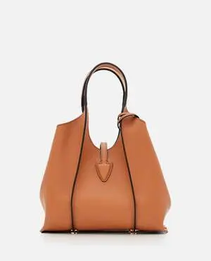 TOD'S Timeless T Leather Shopping Bag