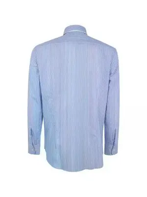 Etro Striped Long-sleeved Shirt - Blue