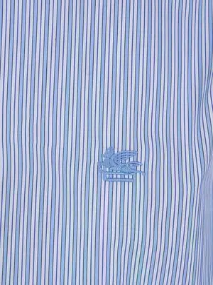 Etro Striped Long-sleeved Shirt - Blue