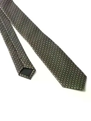 Prada Geometric-pattern Silk Neck Tie