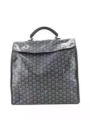 Goyard Saint Leger Briefcase Coated Canvas Backpack - Grey