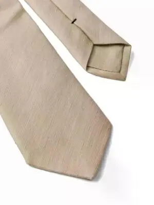 Prada Pointed-tip Neck Tie - Neutrals