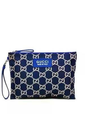 Gucci Gg-pattern Clutch Bag