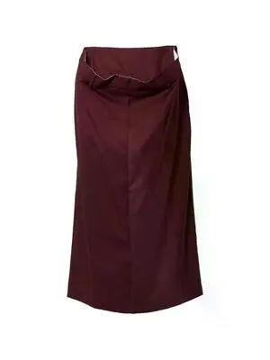 PUSHBUTTON Pocket A-line Midi Skirt