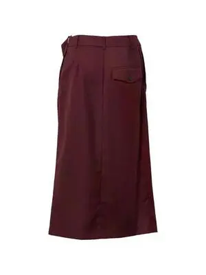 PUSHBUTTON Pocket A-line Midi Skirt