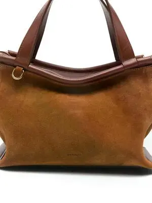 WANDLER Ida Suede Tote Bag - Brown
