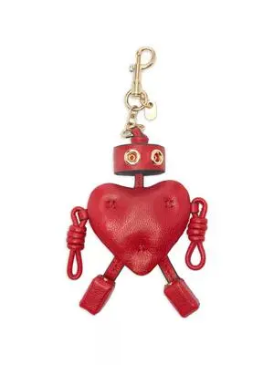 ANYA HINDMARCH Heart-shape Keyring - Red