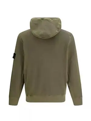 Stone Island Zip-up Hooded Waffle Sweatshirt