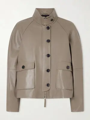 Proenza Schouler White Label Gio Leather Jacket - Brown