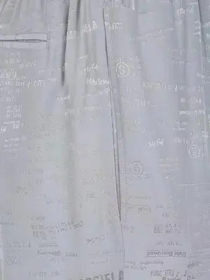 MAISON MARGIELA Buttoned Patterned Straight Trousers