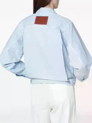 Victoria Beckham Trucker Jacket With Chest Pockets - Blue