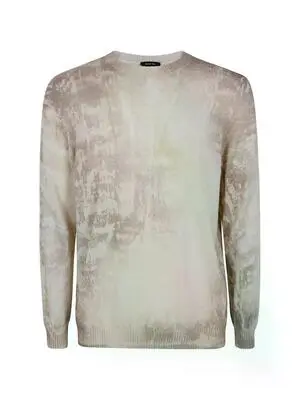 Avant Toi Patterned Sweater - Neutrals