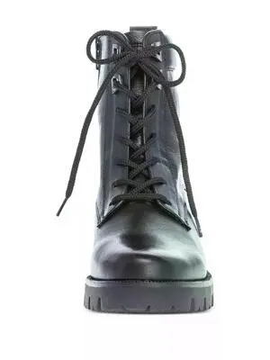Gabor Davos Lace-up Combat Boots - Black