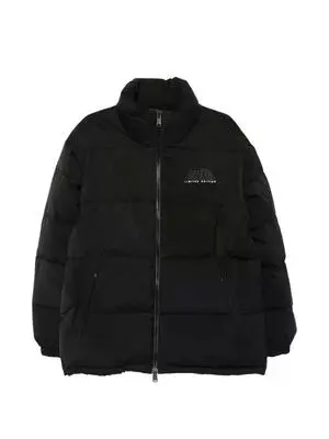 Martine Rose Logo Puffer Coat - Black