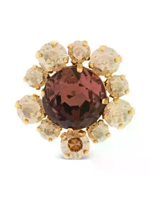Dolce & Gabbana Jeweled Flower Brooch - Purple