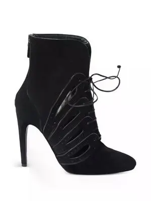 Bottega Veneta Cutout Lace-up Ankle Boots - Black