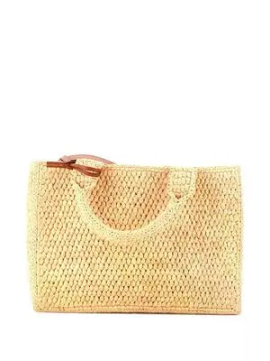 Celine Cabas Thais Raffia Small Tote Bag