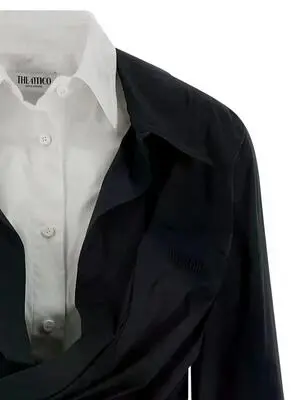 Attico Asymmetrical Shirt Dress