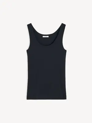 BY MALENE BIRGER Dali Organic Cotton Tank Top - Black