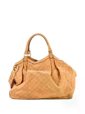 Gucci Sukey Sima Leather Large Tote Bag - Neutrals