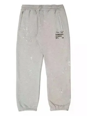 DOMREBEL Staff Paint-splatter Sweatpants - Grey