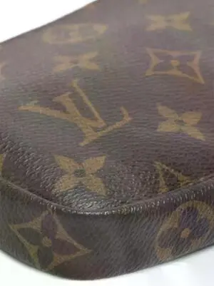 LOUIS VUITTON Mini Pochette Monogram Shoulder Bag - Brown