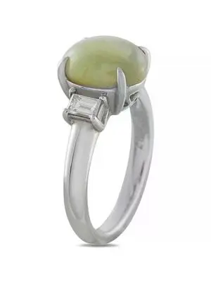 LB EXCLUSIVE Diamond And Cats Eye Ring