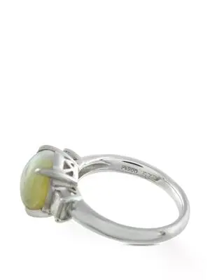 LB EXCLUSIVE Diamond And Cats Eye Ring