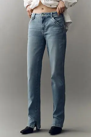 PILCRO Dylan Mid-rise Straight Leg Jeans