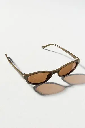 Anthropologie Slim Sporty Sunglasses - Taupe